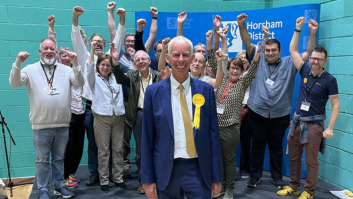 ‘We made a bit of history here tonight’ as John Milne elected Horsham’s first Liberal Democrat ...